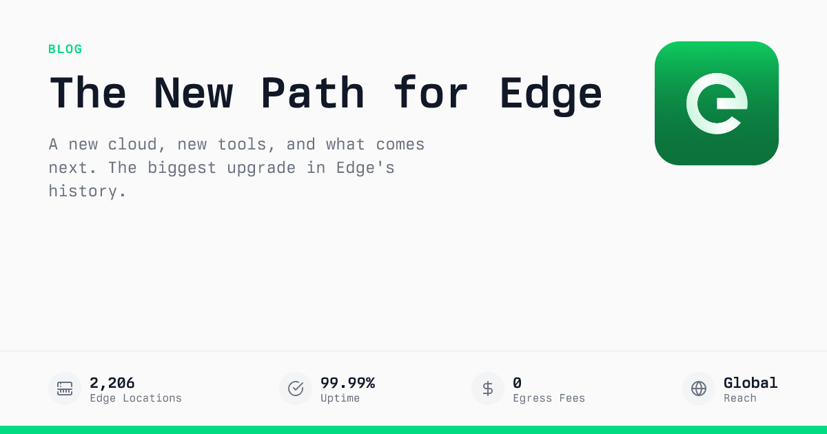 The New Path for Edge: A New Cloud, New Tools, and What's Next | Edge